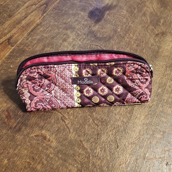 Modella | Bags | Modella Print Cosmetic Bag | Poshmark